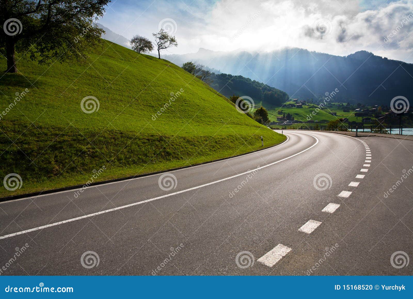 Empty countryside road stock photo. Image of asphalt - 15168520
