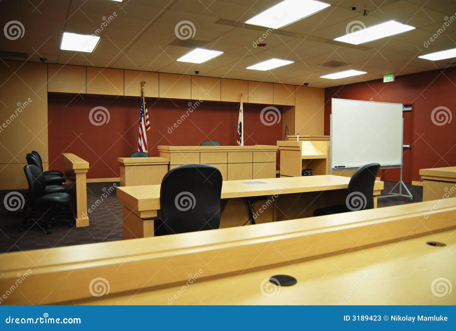 Empty courtroom stock image. Image of copy, california - 3189423