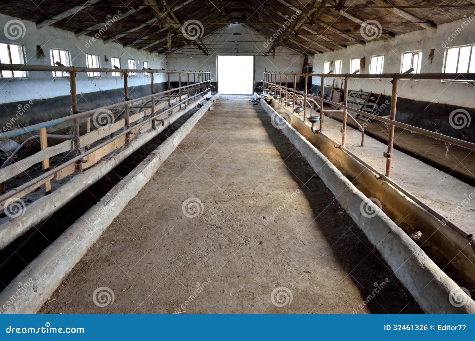 Empty barn stock photo. Image of livestock, environment - 32461326