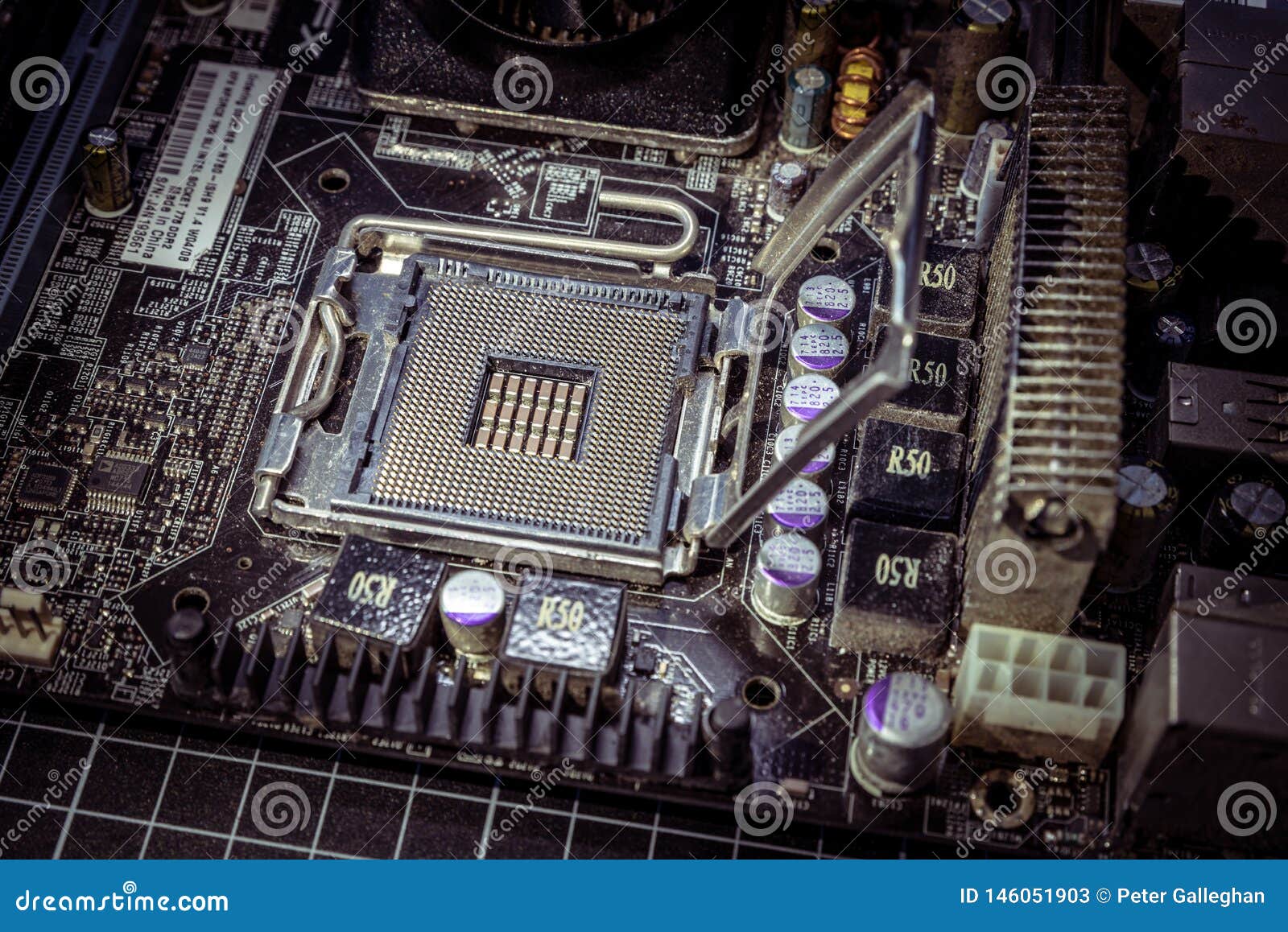 Empty Cpu Processor Socket Mother Board Stock Image - Image of electronic, engineering: 146051903