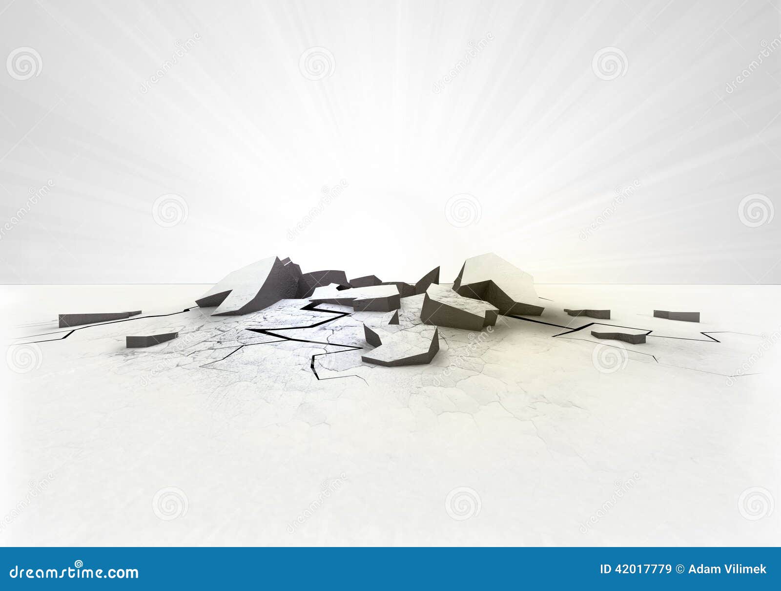 Cracked Ground Surface. Realistic Crack Texture On Transparent ...