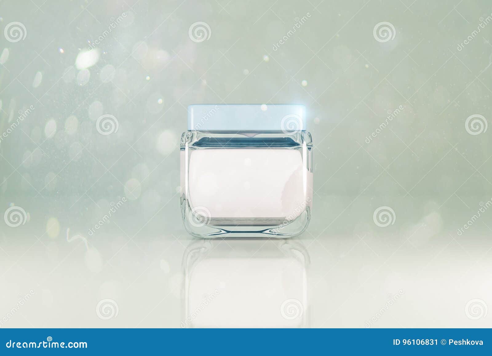 Empty cream jar stock illustration. Illustration of copyspace - 96106831