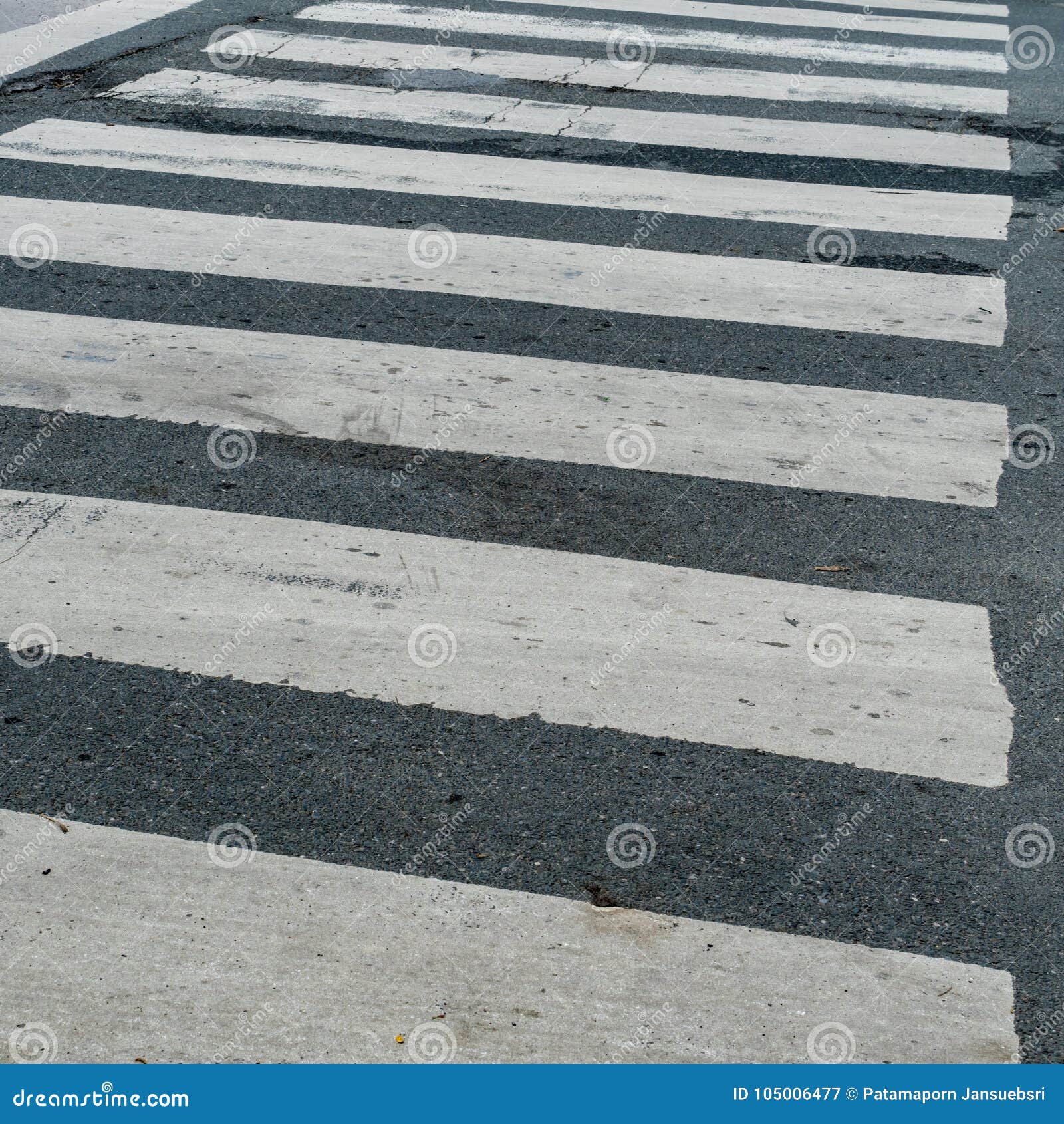 Crosswalk on asphalt road stock image. Image of perspective - 105006477