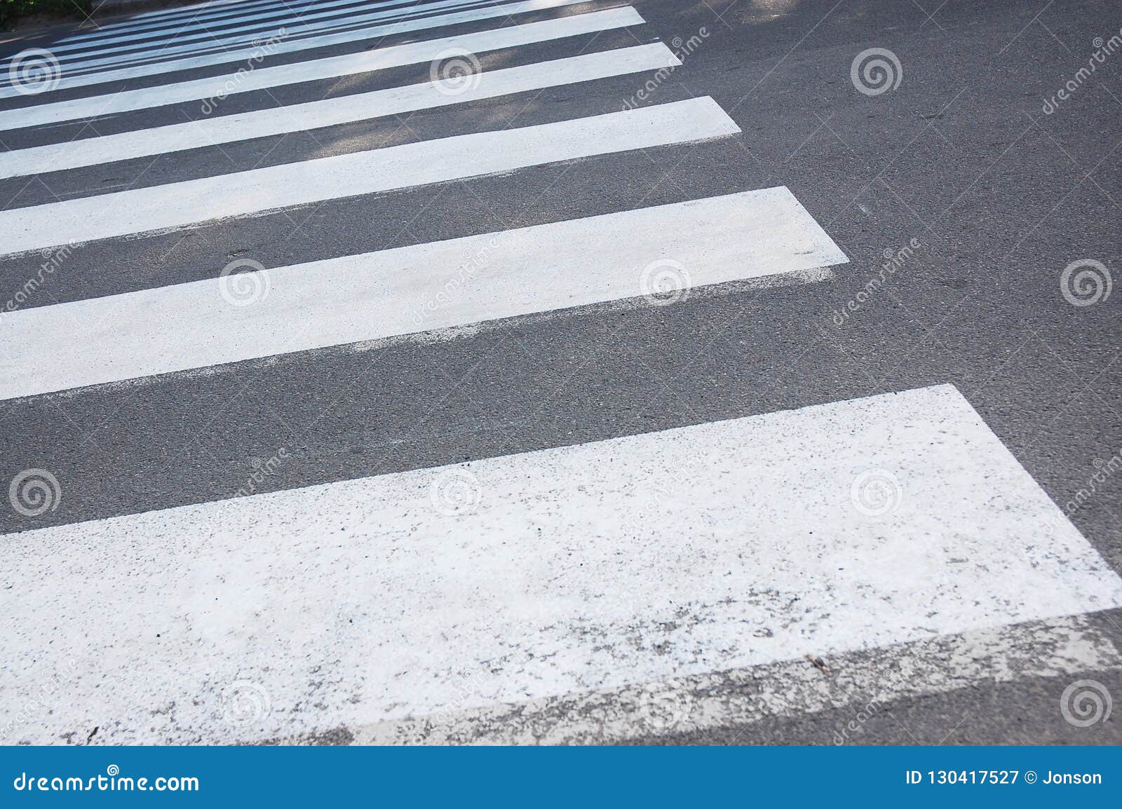 Empty Crosswalk on Asphalt Road Stock Image - Image of path, road ...
