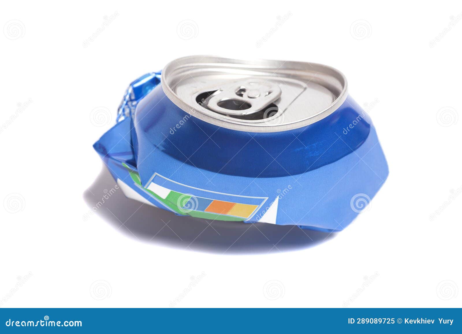 Empty Crumpled Can from Energy Drink Stock Image - Image of refreshment ...