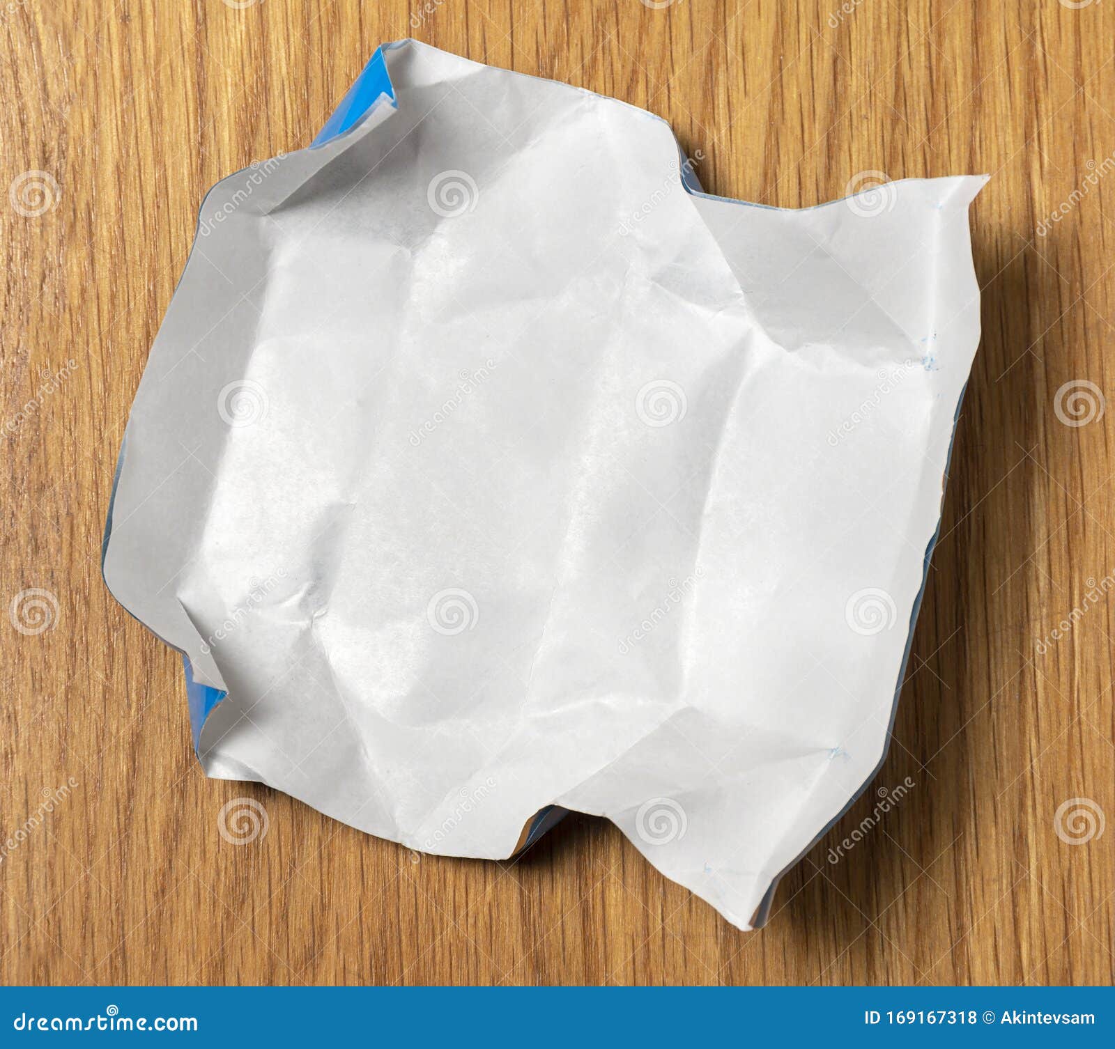 Empty Crumpled Candy Wrapper Stock Photo - Image of calories, chocolate ...