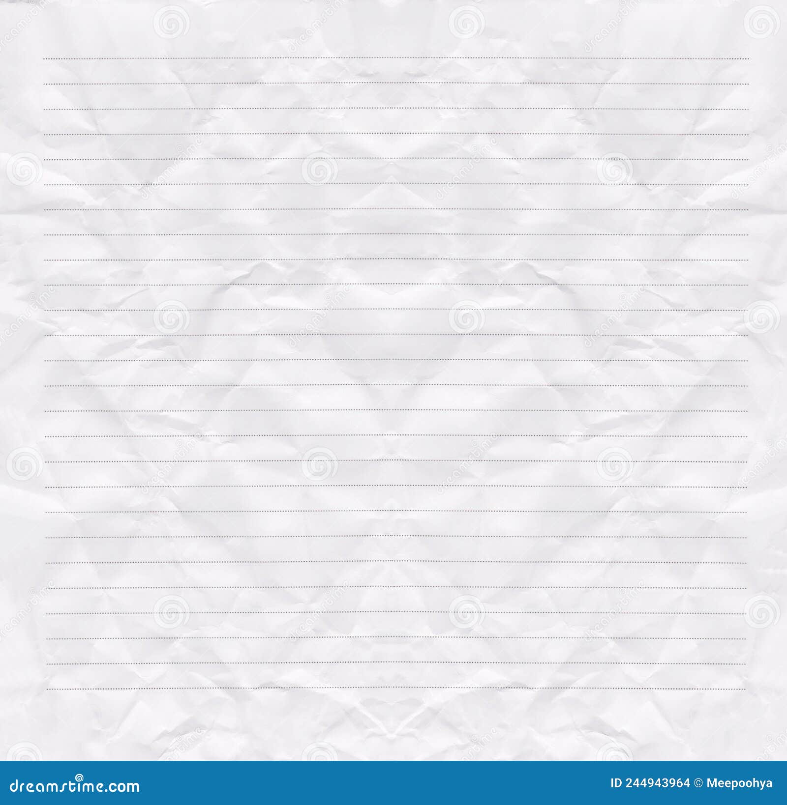 Empty Crumpled Notebook Paper Background Stock Photo - Image of board ...