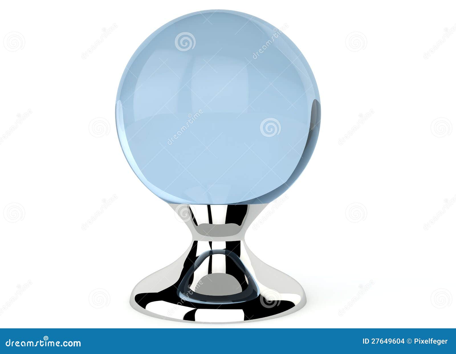 Empty crystal ball stock illustration. Illustration of magic - 27649604