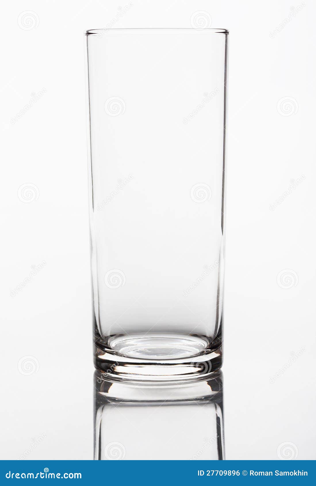 Empty crystal glass stock photo. Image of studio, single - 27709896