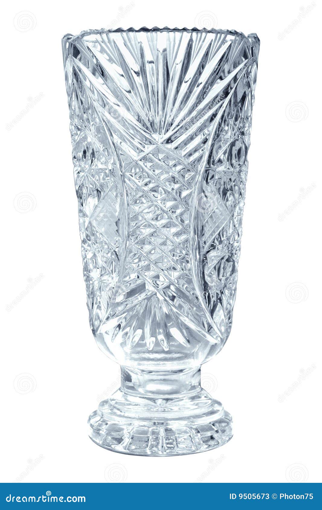 Empty crystal vase stock image. Image of heavy, clear - 9505673