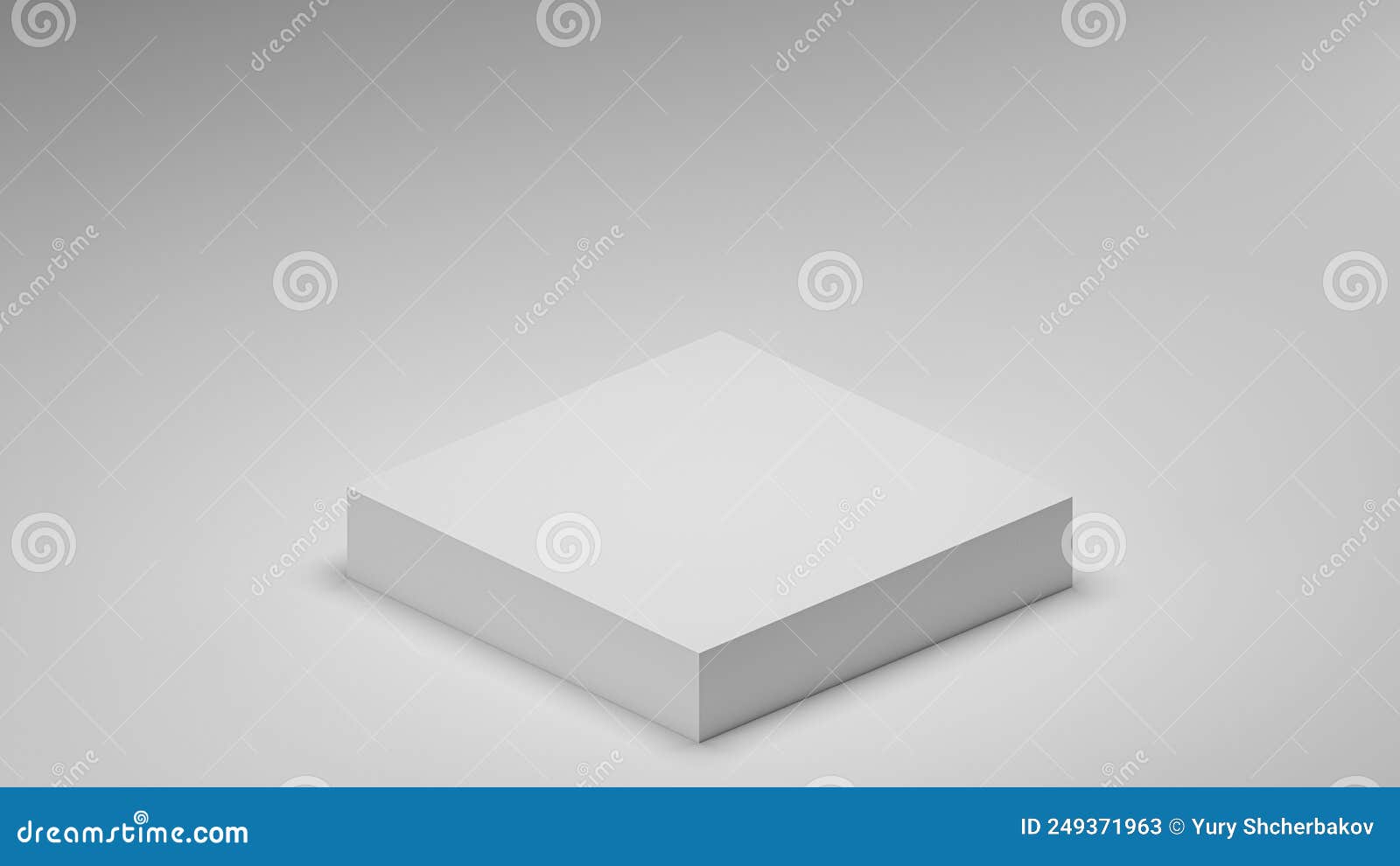 Empty Cube Podium With White Background Royalty-Free Stock Photography ...