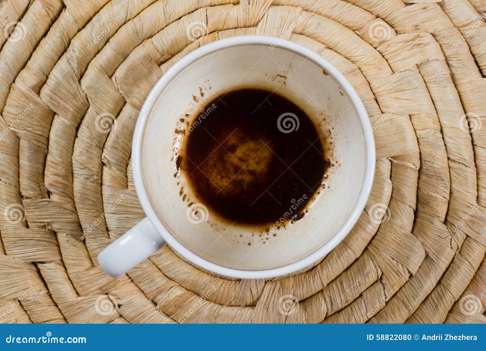 Empty cup of coffee stock photo. Image of coffee, ceramic - 58822080