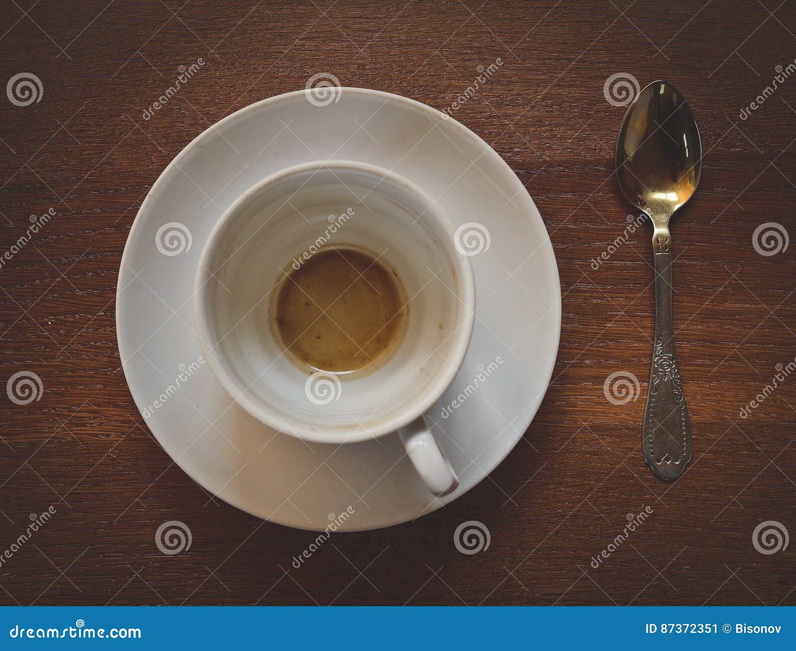 Empty cup of coffee stock image. Image of coffee, food - 87372351