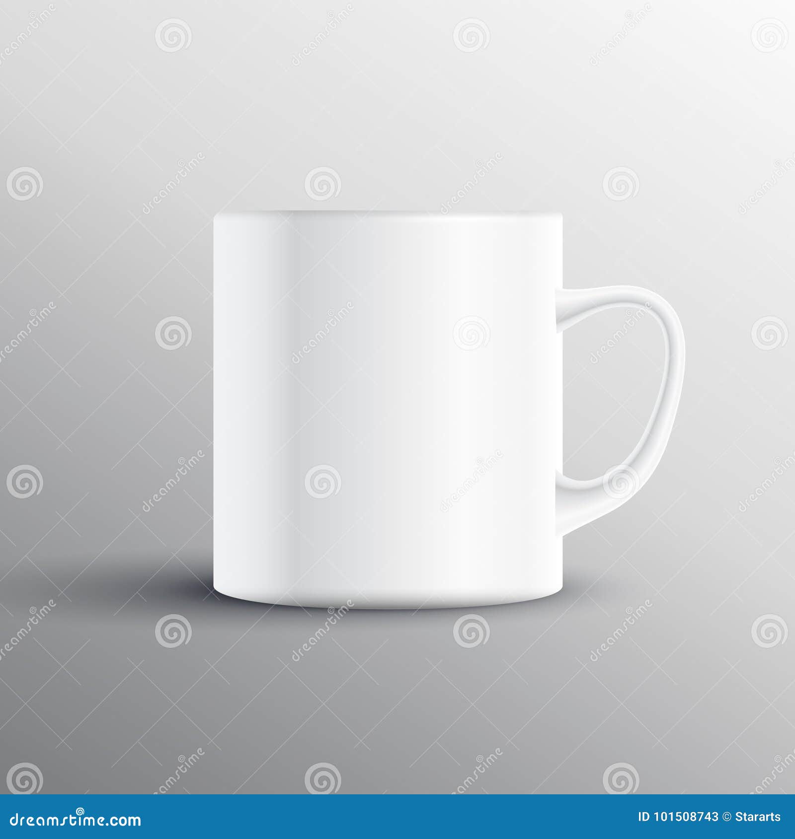 Empty Cup Display Mockup Design Stock Vector - Illustration of elegant ...