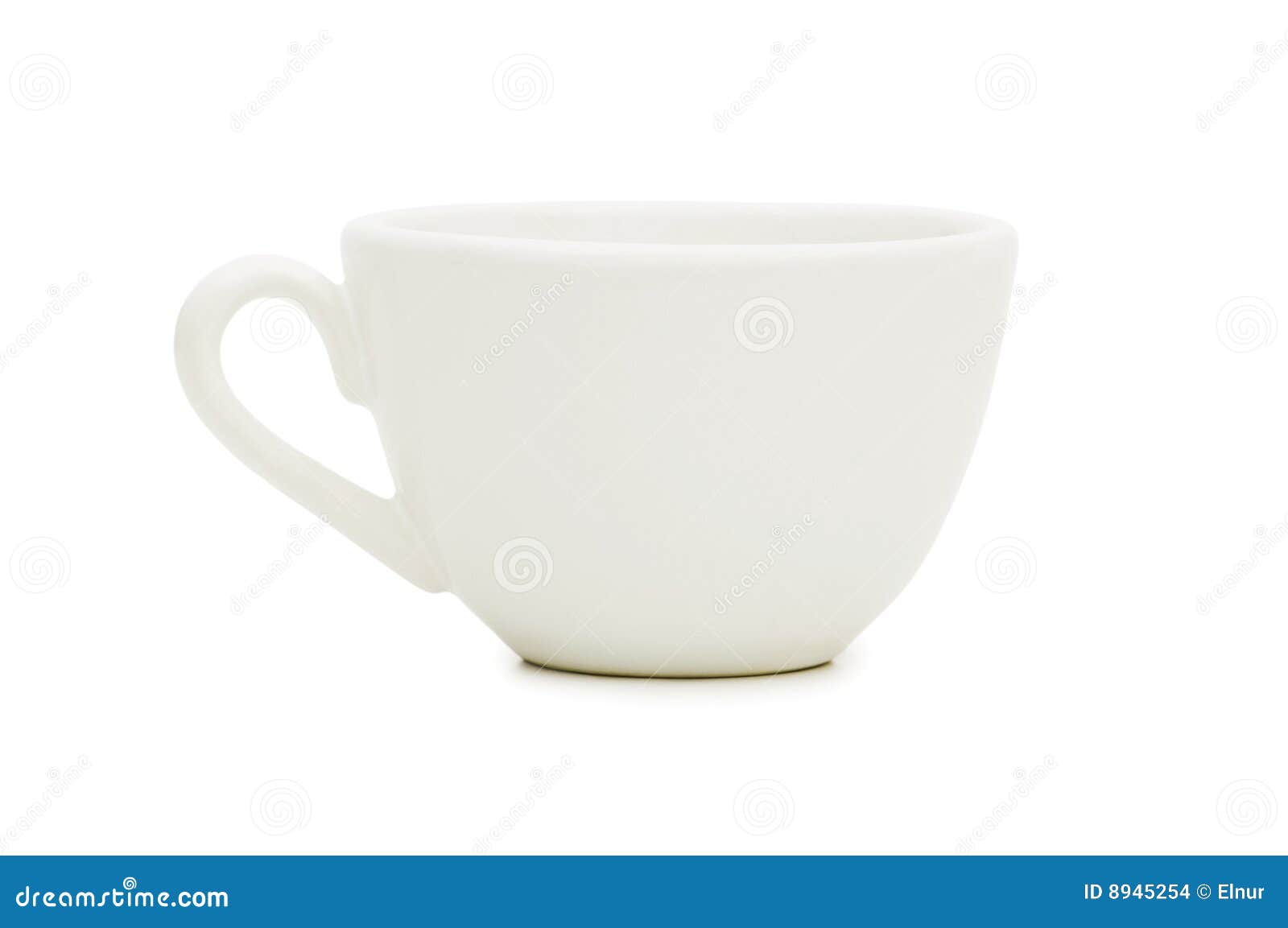 Empty cup isolated stock photo. Image of coffee, cafeteria - 8945254
