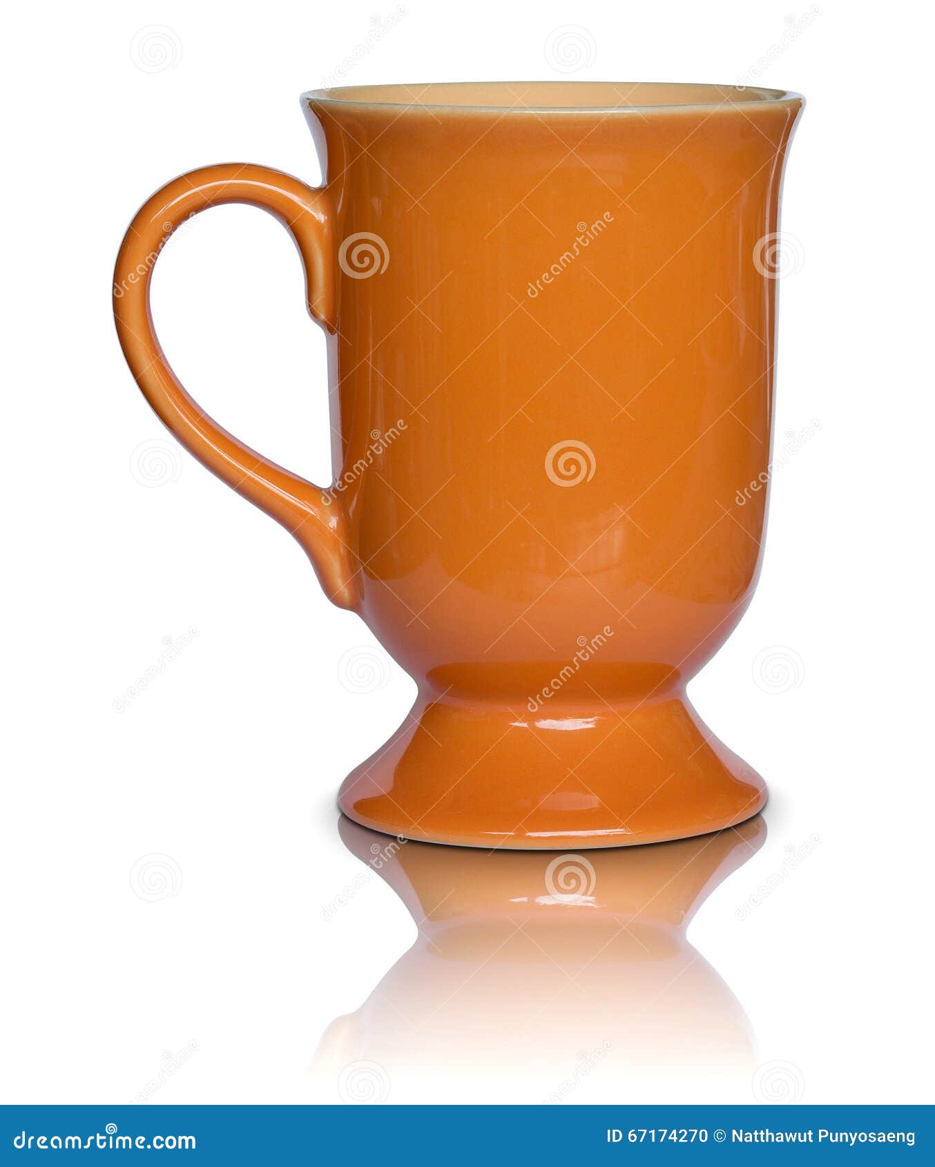 Empty Cup Isolated on White Stock Photo - Image of household, clean ...