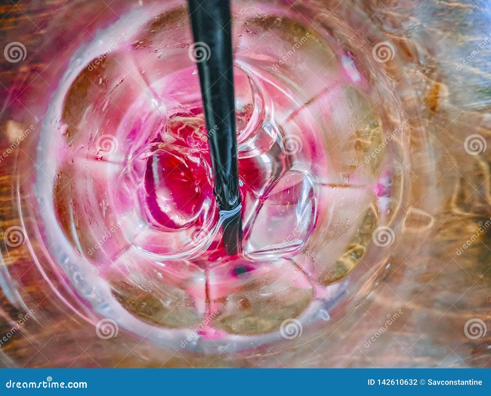 Empty Cup of Lemonade with Ice Stock Photo - Image of lime, portable ...