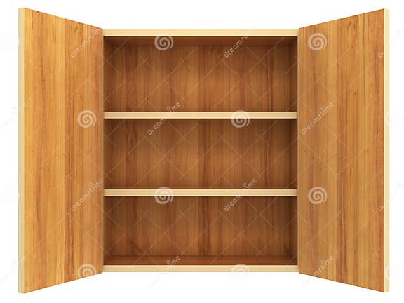 Empty cupboard stock illustration. Illustration of isolated - 83318460
