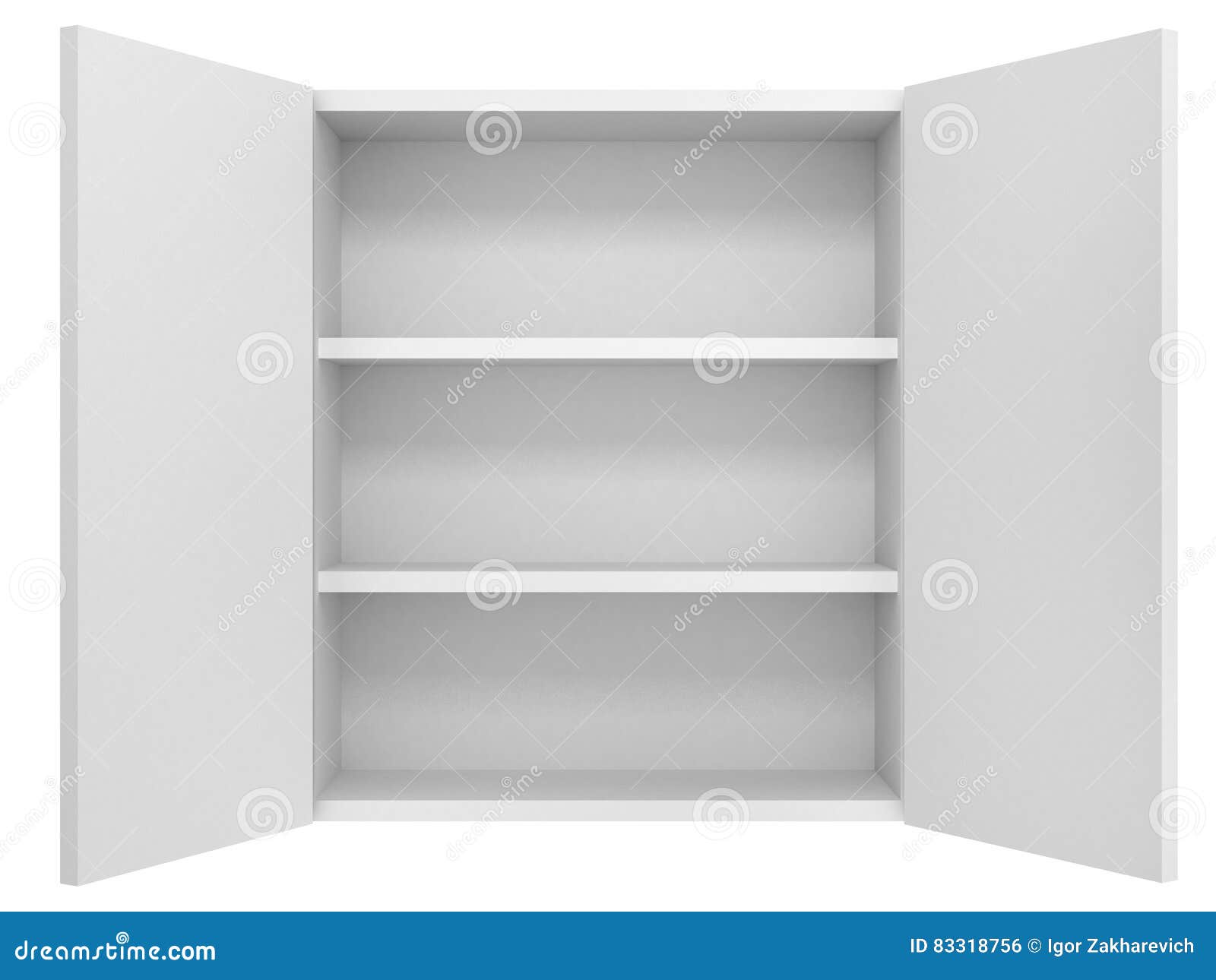 Empty cupboard stock illustration. Illustration of package - 83318756