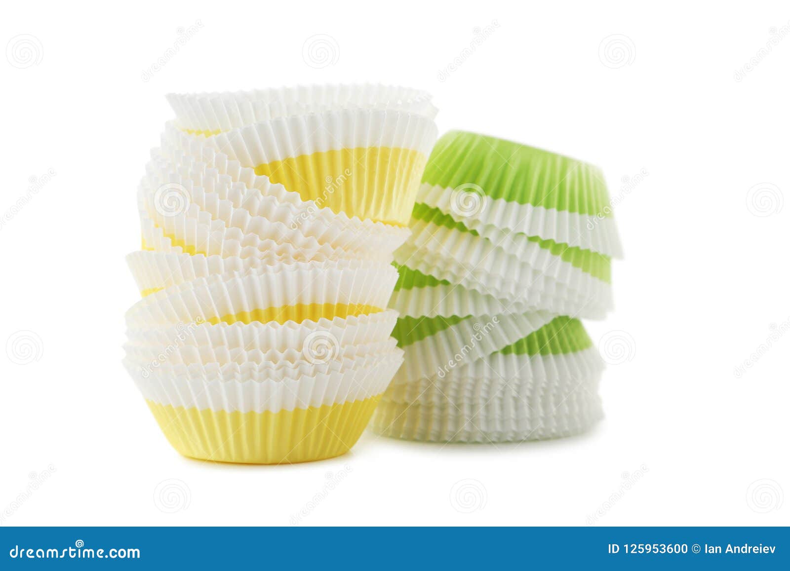 Empty cupcake cases stock photo. Image of cookery, color - 125953600