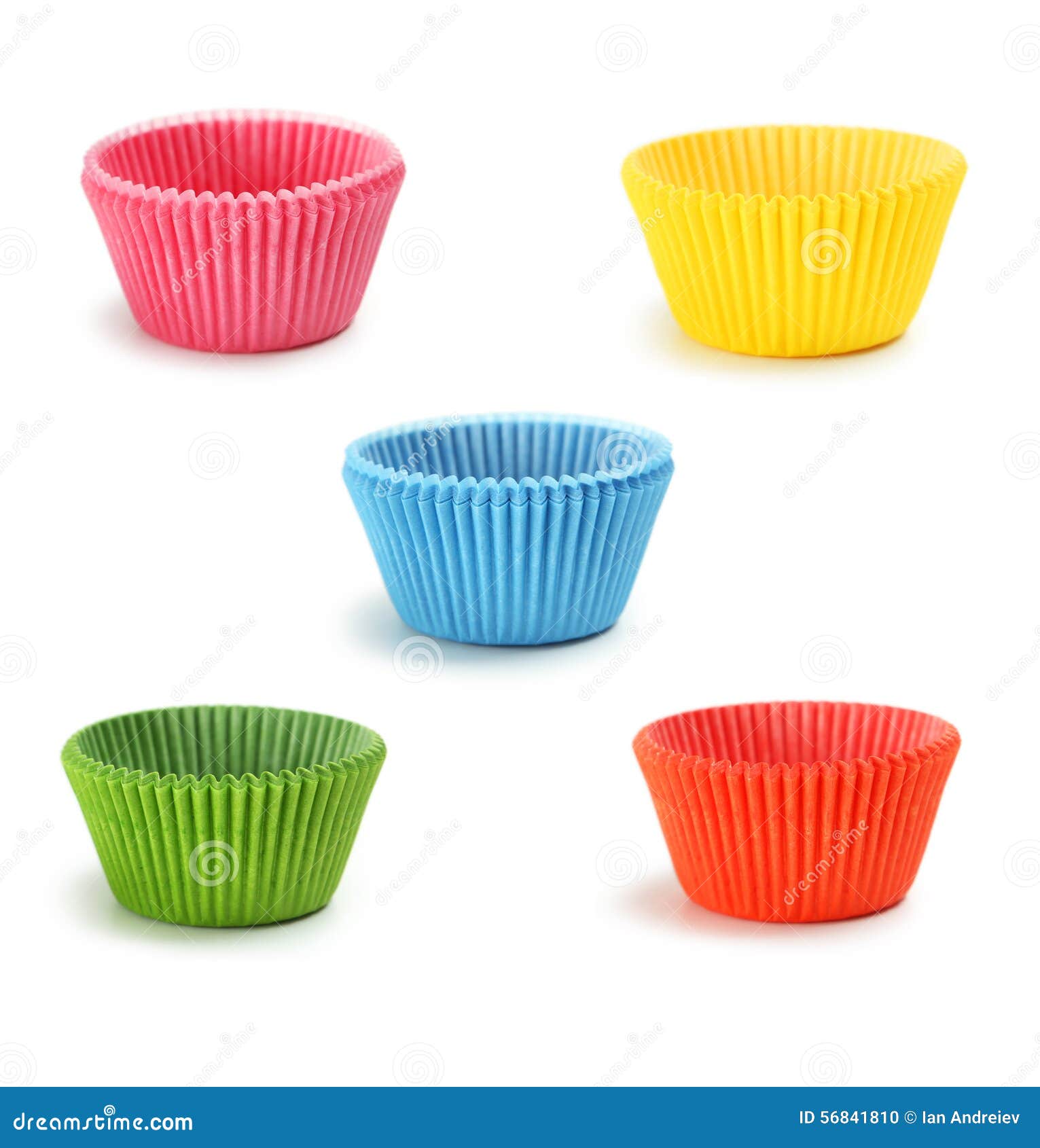 Empty cupcake cases stock photo. Image of stack, cases - 56841810
