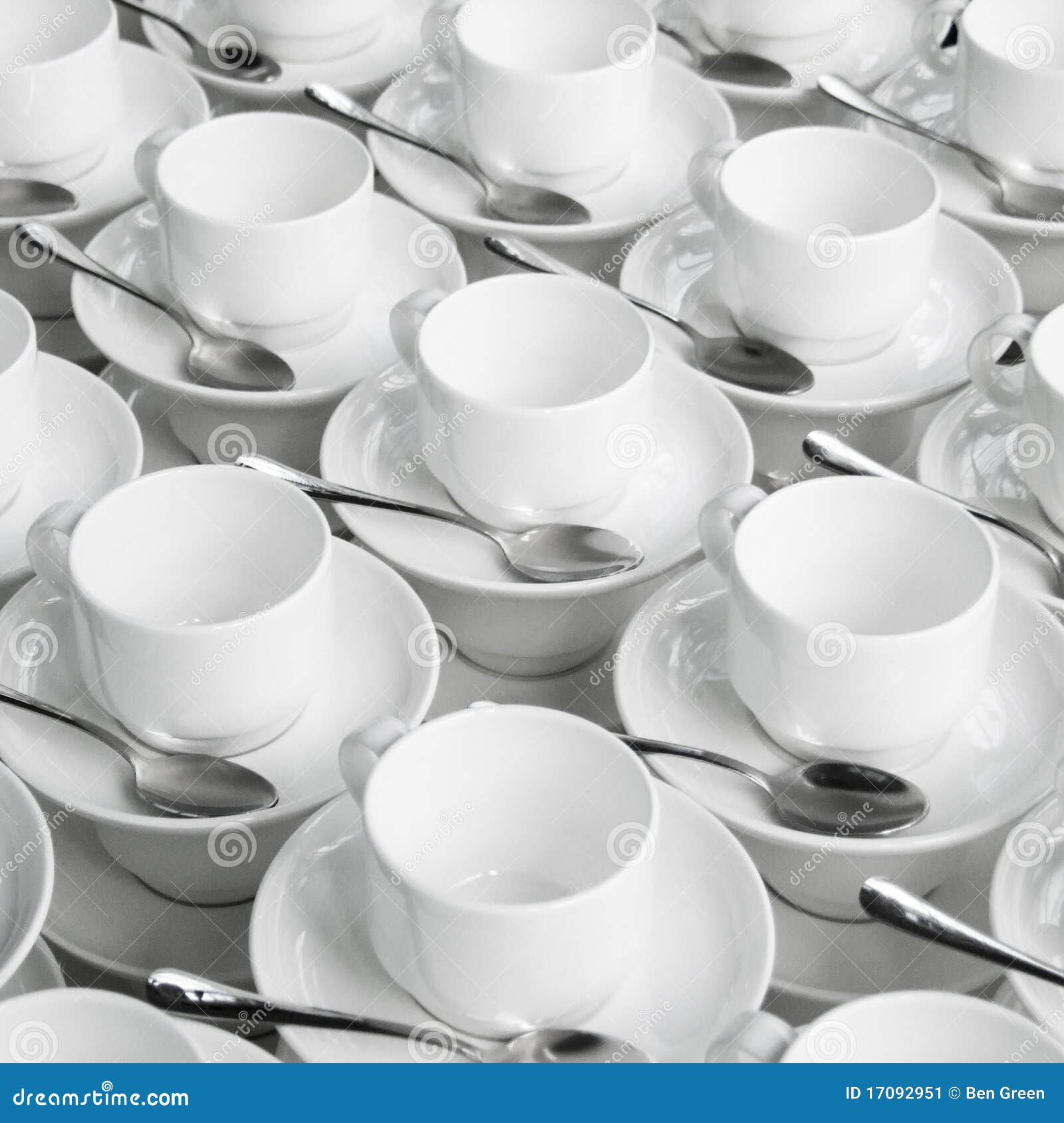 Empty Cups stock image. Image of regimented, spoon, restaurant - 17092951