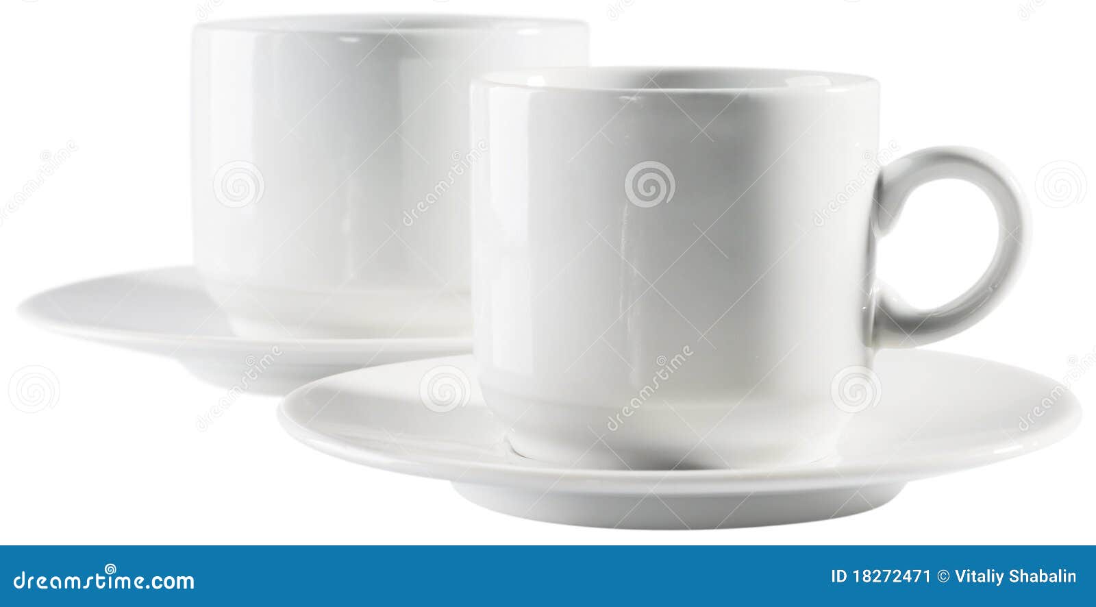 Empty cups stock image. Image of focus, coffee, clean - 18272471