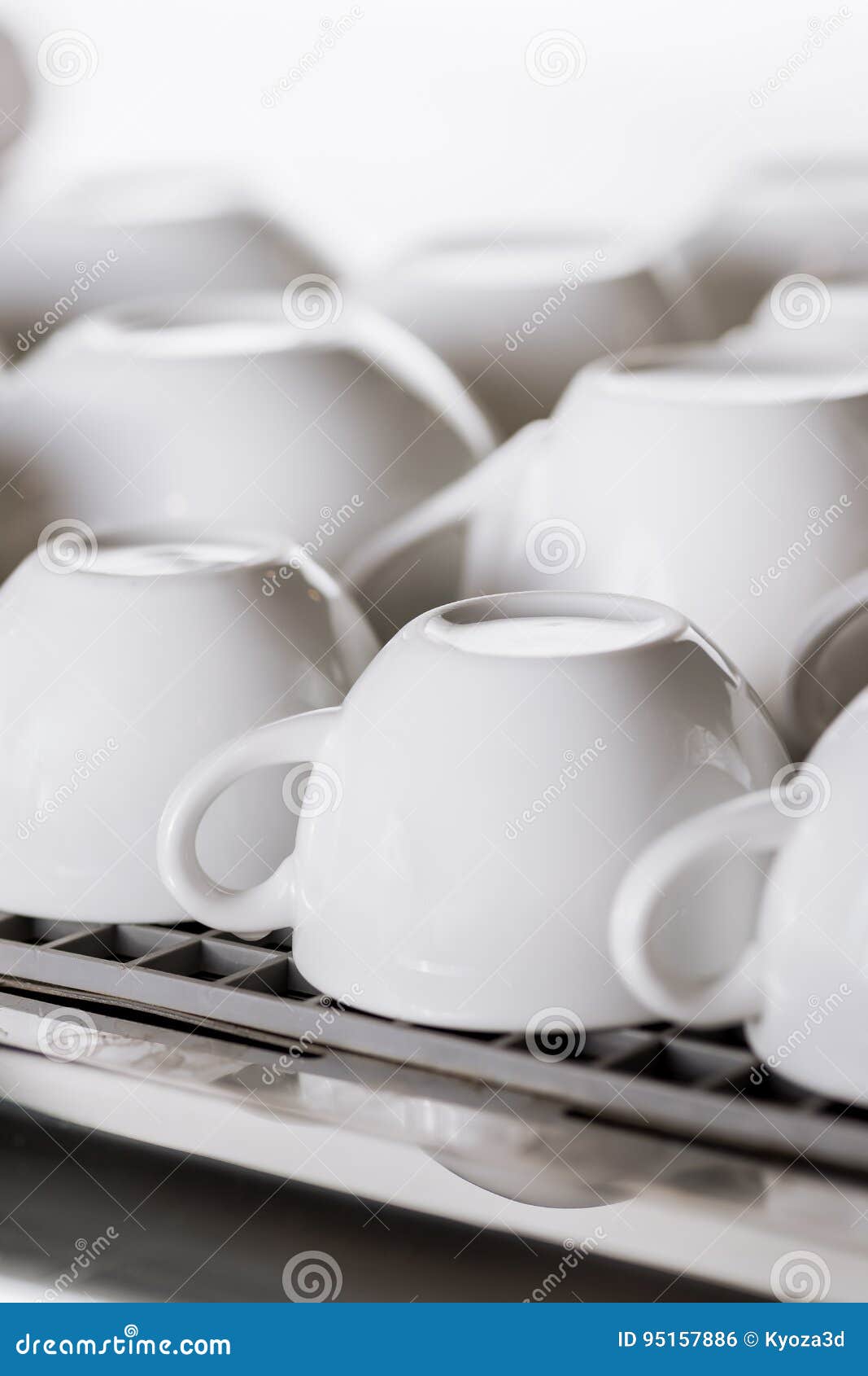 Empty cups for coffee stock photo. Image of catering - 95157886
