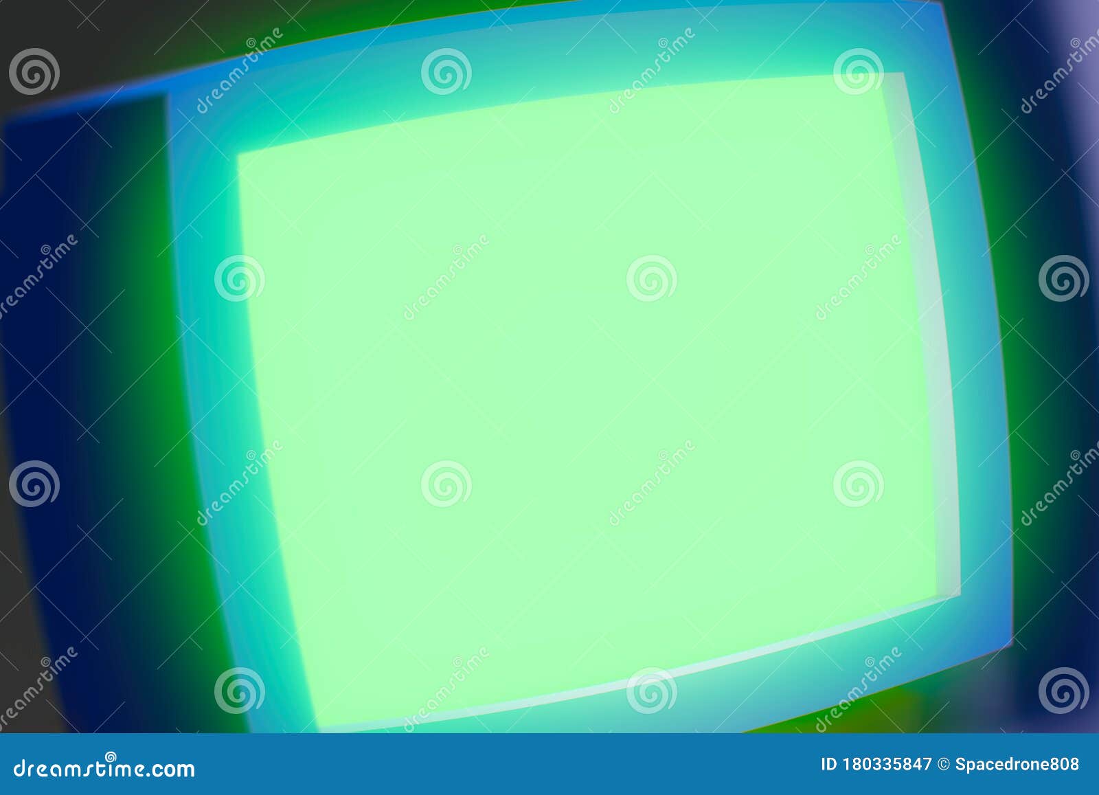 Empty Curved Computer Screen 3d Render Design Element Stock ...