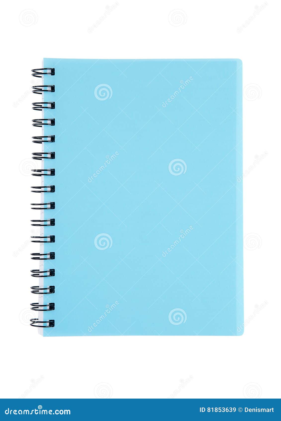 Empty Cyan Blue Note Book for Office Stock Image - Image of draw ...
