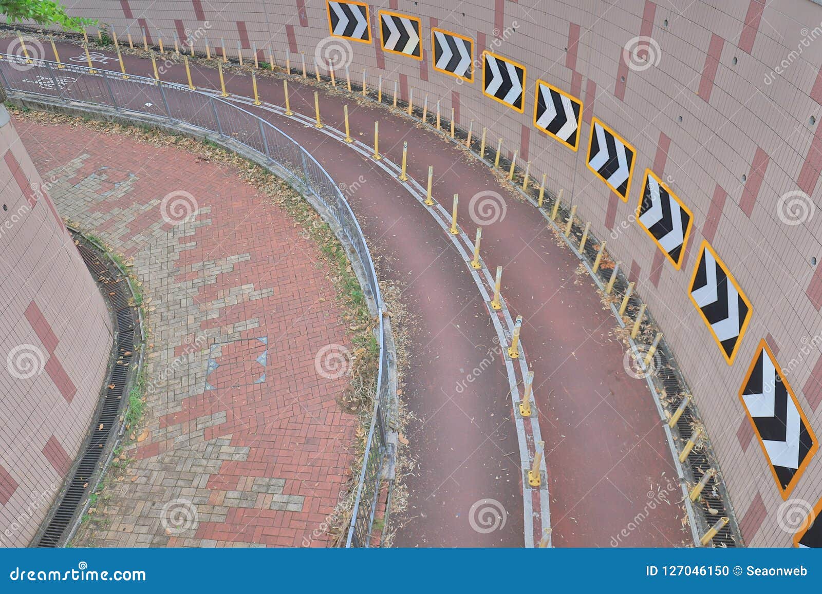 An Empty Cycling Path at Sha Tin Hk Stock Photo - Image of kong ...