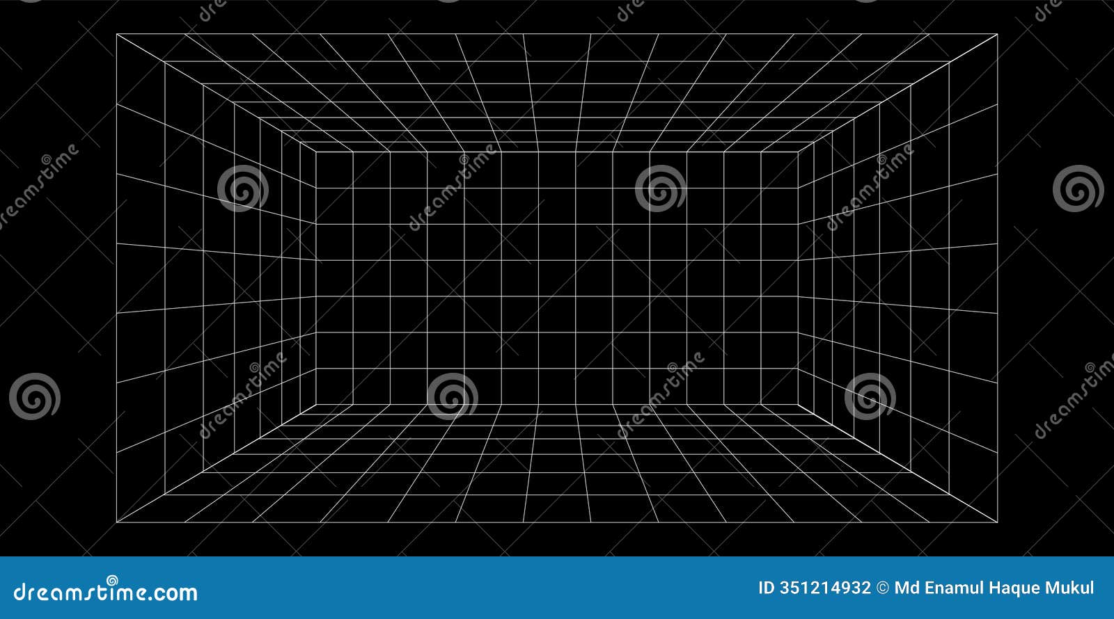 Empty 3D Gridded Space Background for Product Placement. Stock ...
