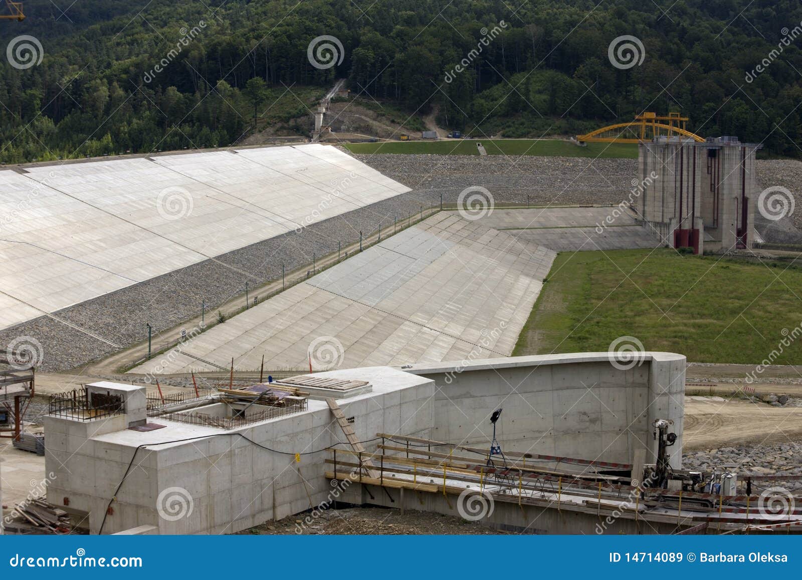 Empty dam stock image. Image of industry, bulkhead, river - 14714089