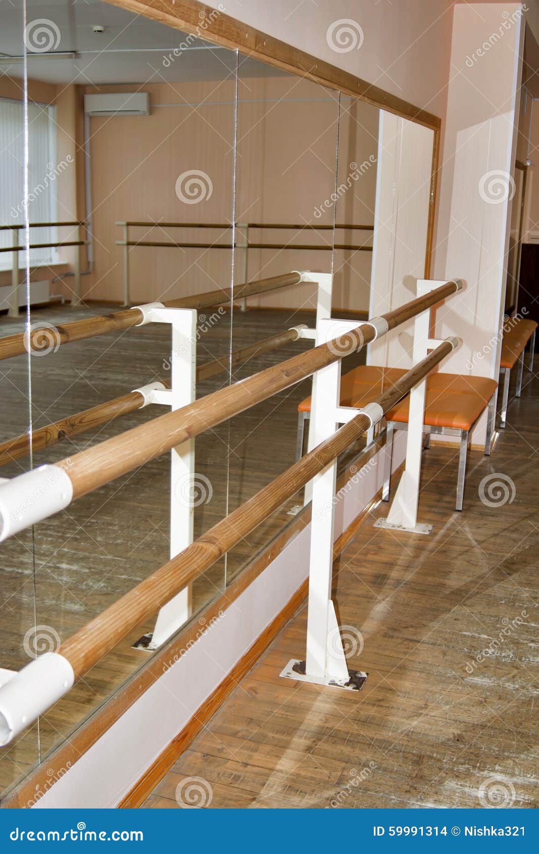 Empty dance class stock photo. Image of dancing, physical - 59991314