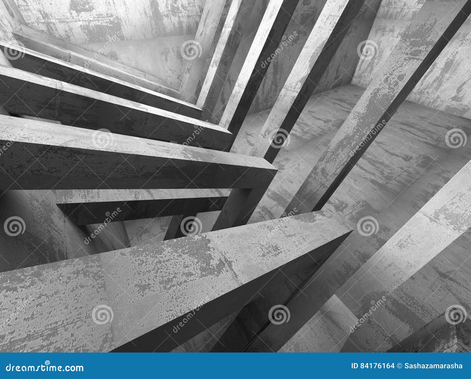 Empty Dark Abstract Concrete Room Interior Architecture Stock ...