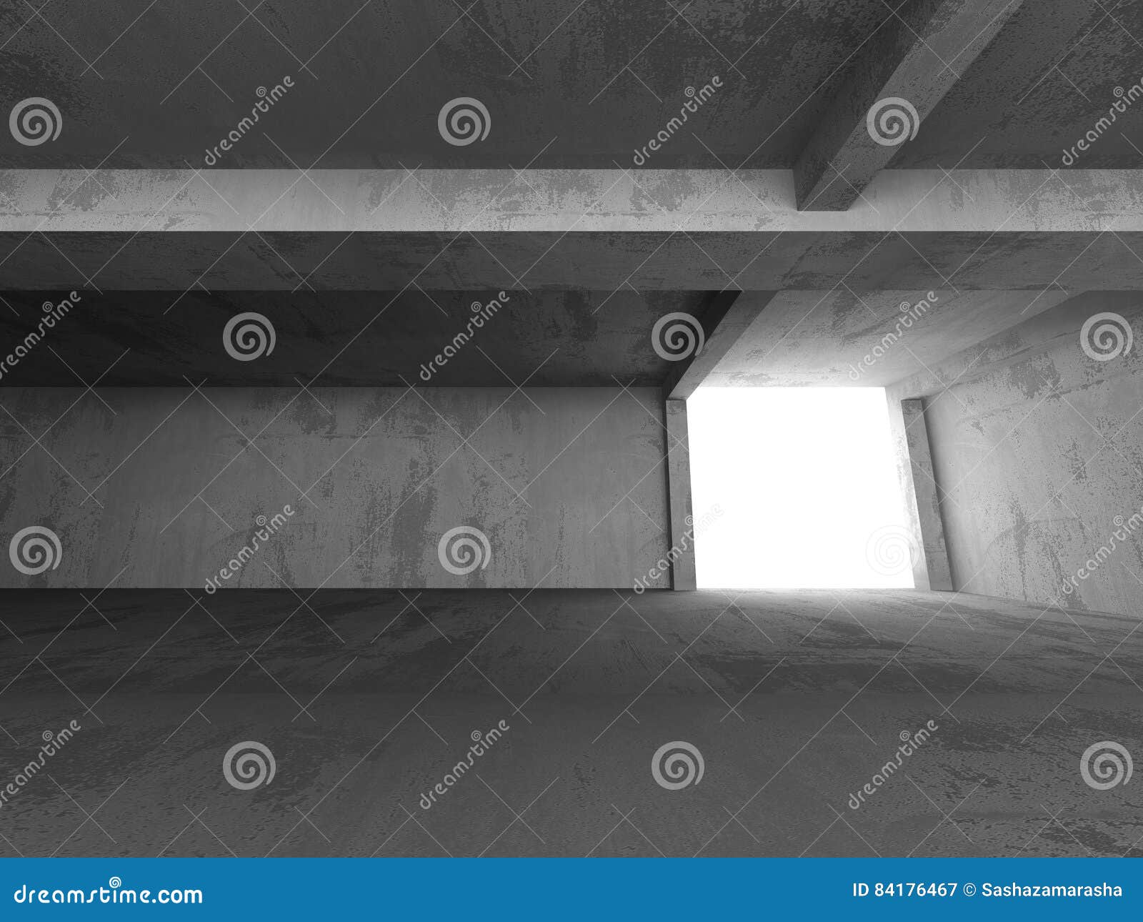Empty Dark Abstract Concrete Room Interior Architecture Stock ...