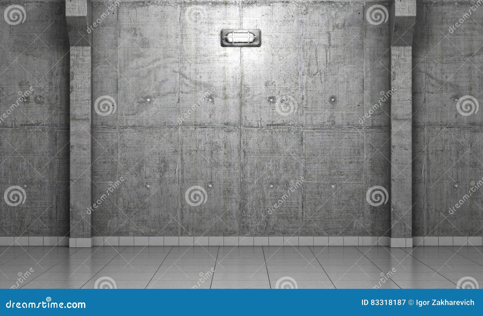Empty Dark Abstract Concrete Room Perspective Interior. Stock ...