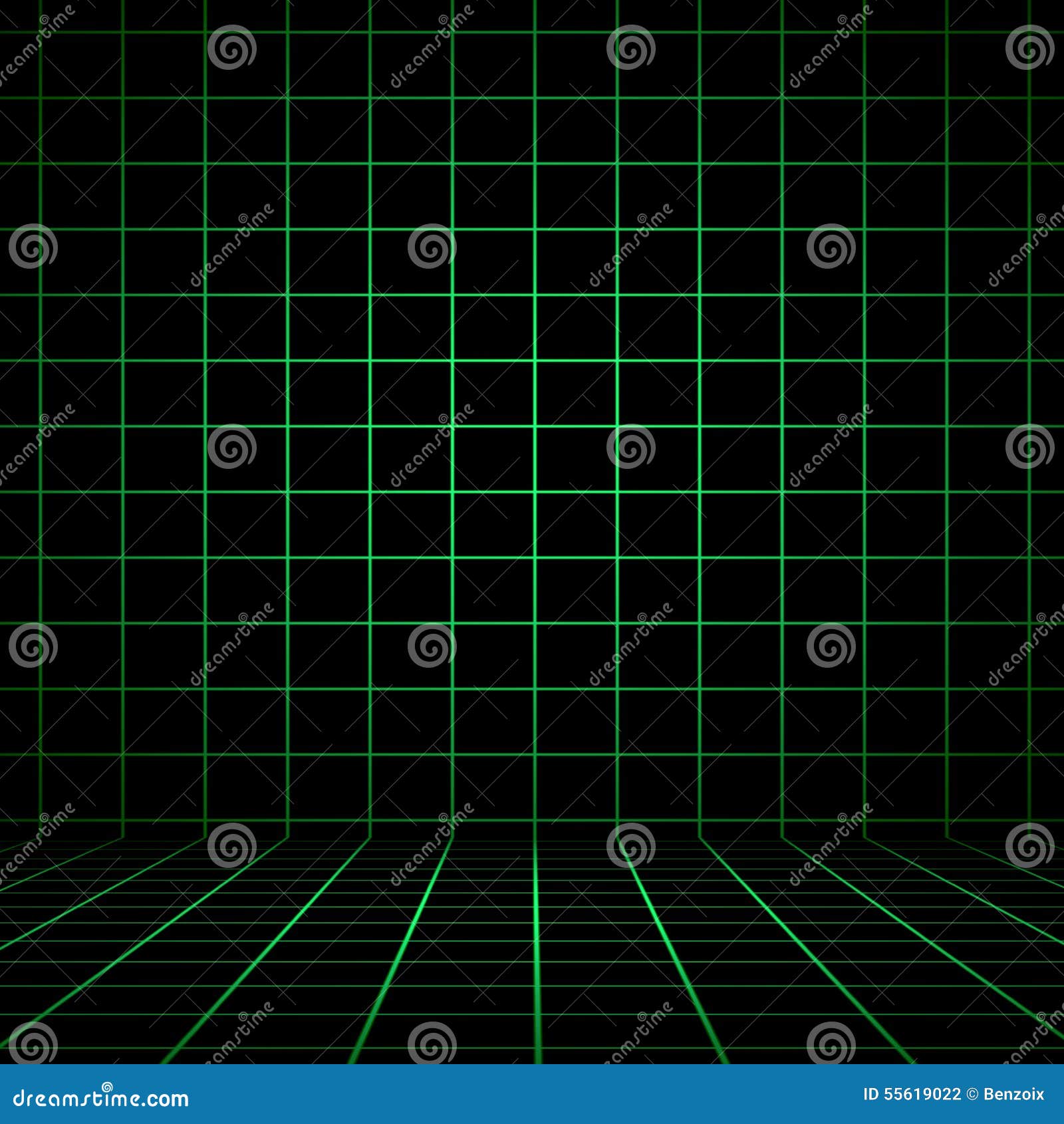Empty Dark Green Graph with Black Vignette Studio Well Use As Ba Stock ...