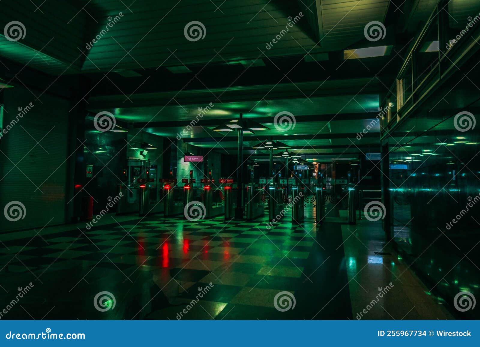 Empty Dark Train Station Entrance Stock Photo - Image of railway ...