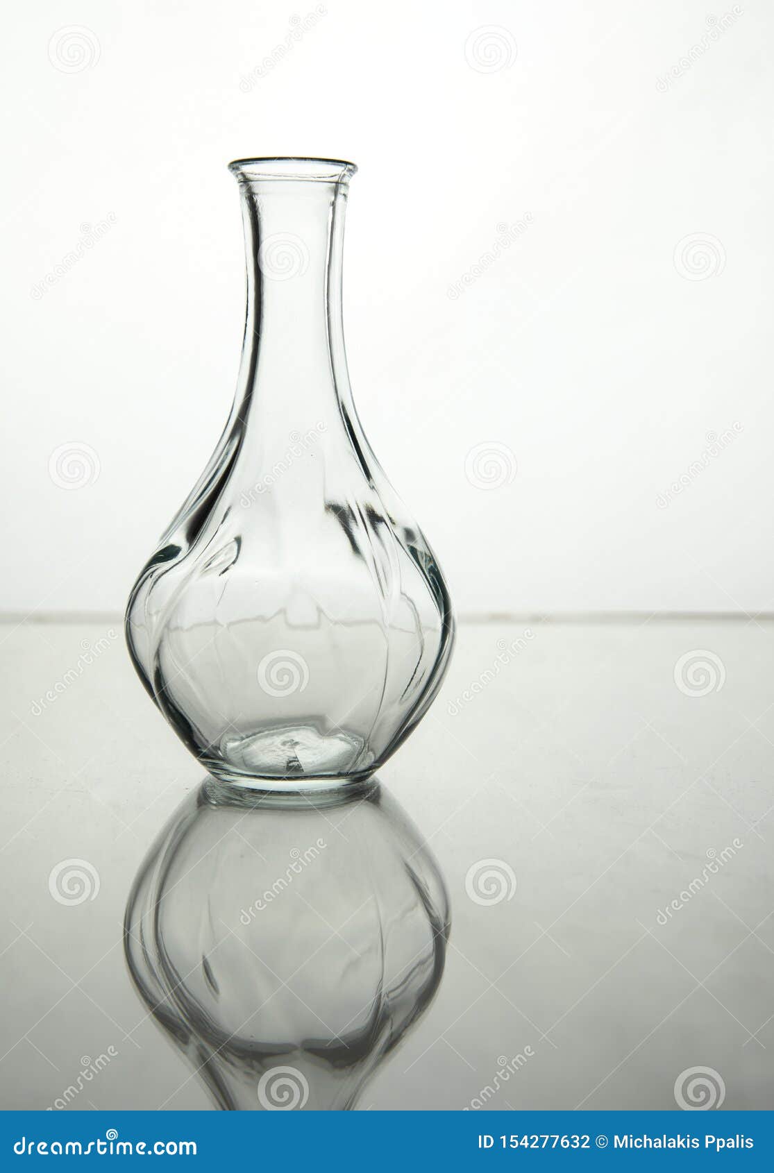 Empty Decorative Glass Vase Stock Photo - Image of modern, single ...