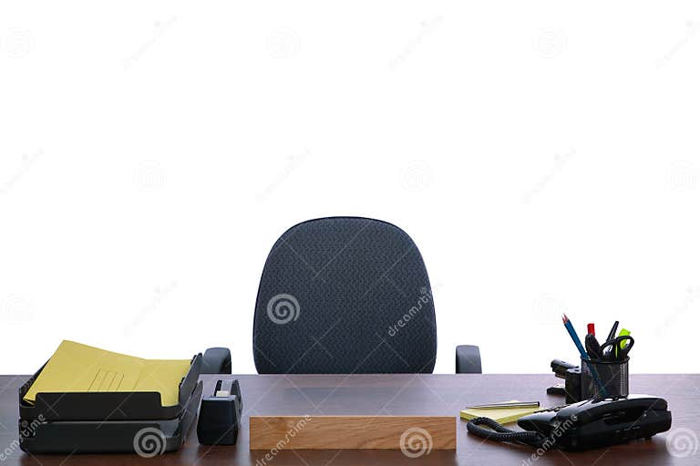 Empty desk stock image. Image of empty, stationery, white - 4403821