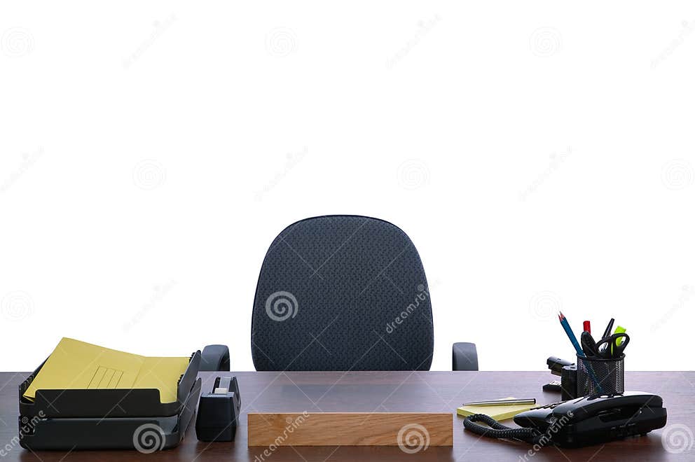 Empty desk stock image. Image of empty, stationery, white - 4403821