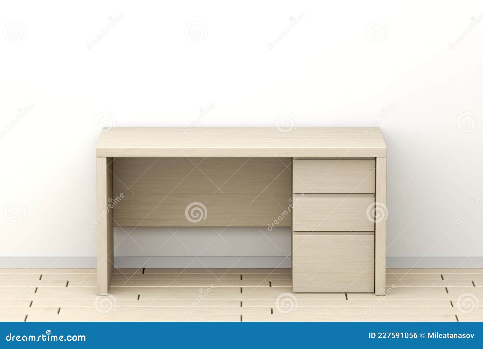 Empty desk in the office stock illustration. Illustration of office ...