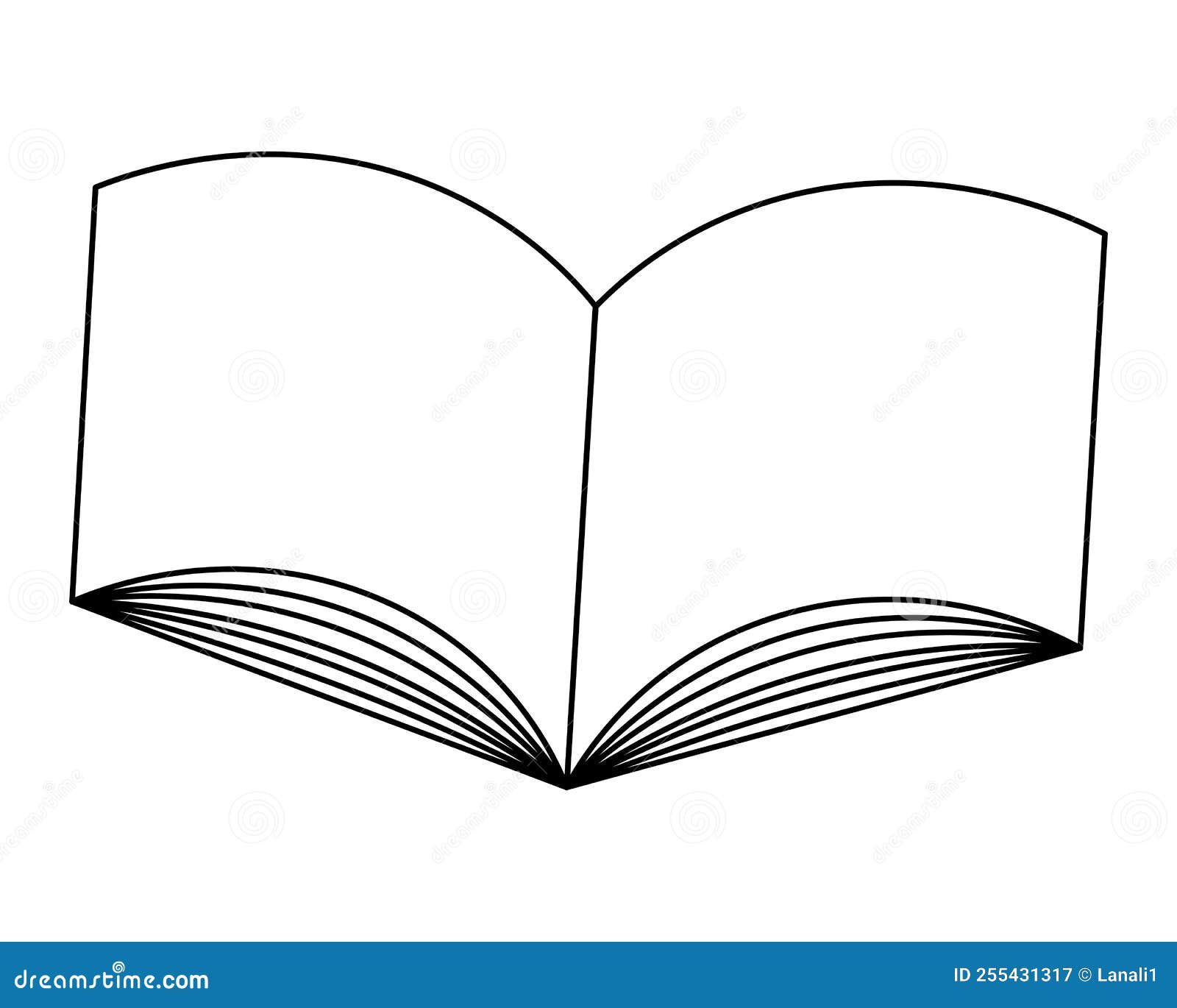 Empty Diary for Notes, Notebook for Writing in Doodle Style Stock ...