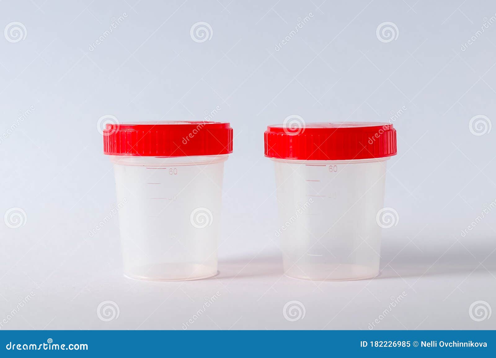 Empty Dimensional Transparent Clean Plastic Containers Stock Image ...