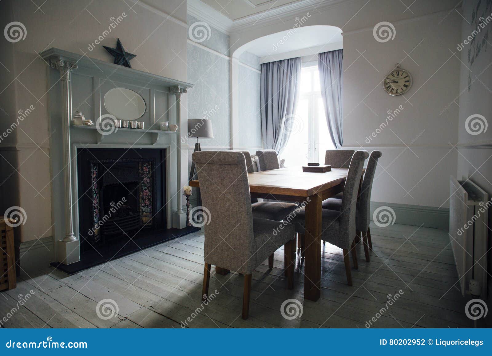 Empty Dining Room stock photo. Image of area, model, home - 80202952