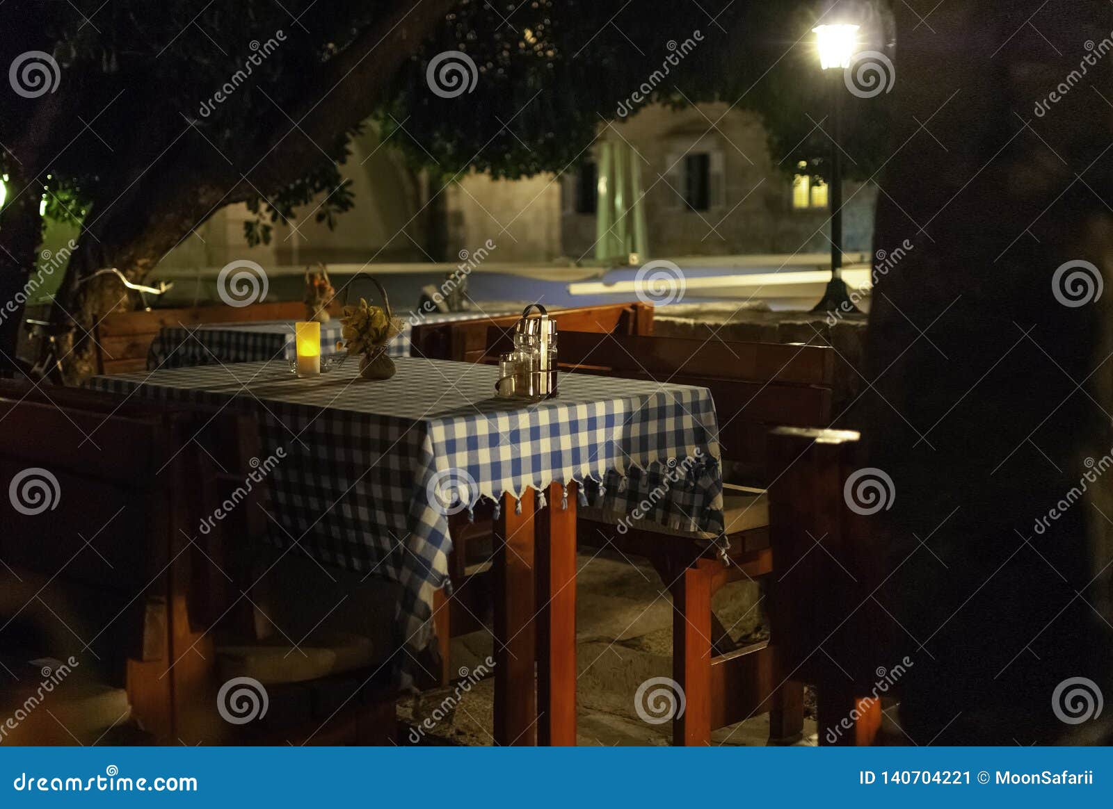 Empty Dining Tables stock image. Image of close, cafe - 140704221