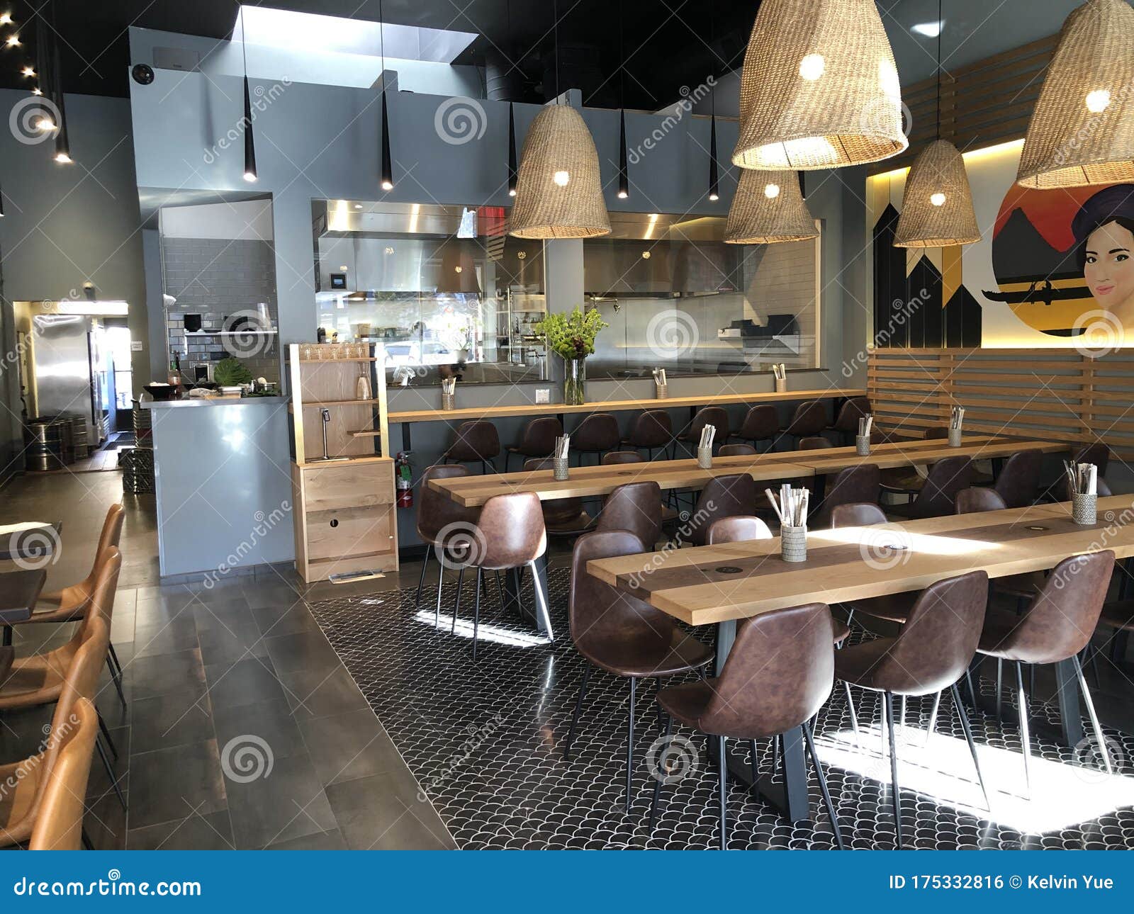 Empty Dinning Room in a Restaurant Editorial Photo - Image of kitten ...