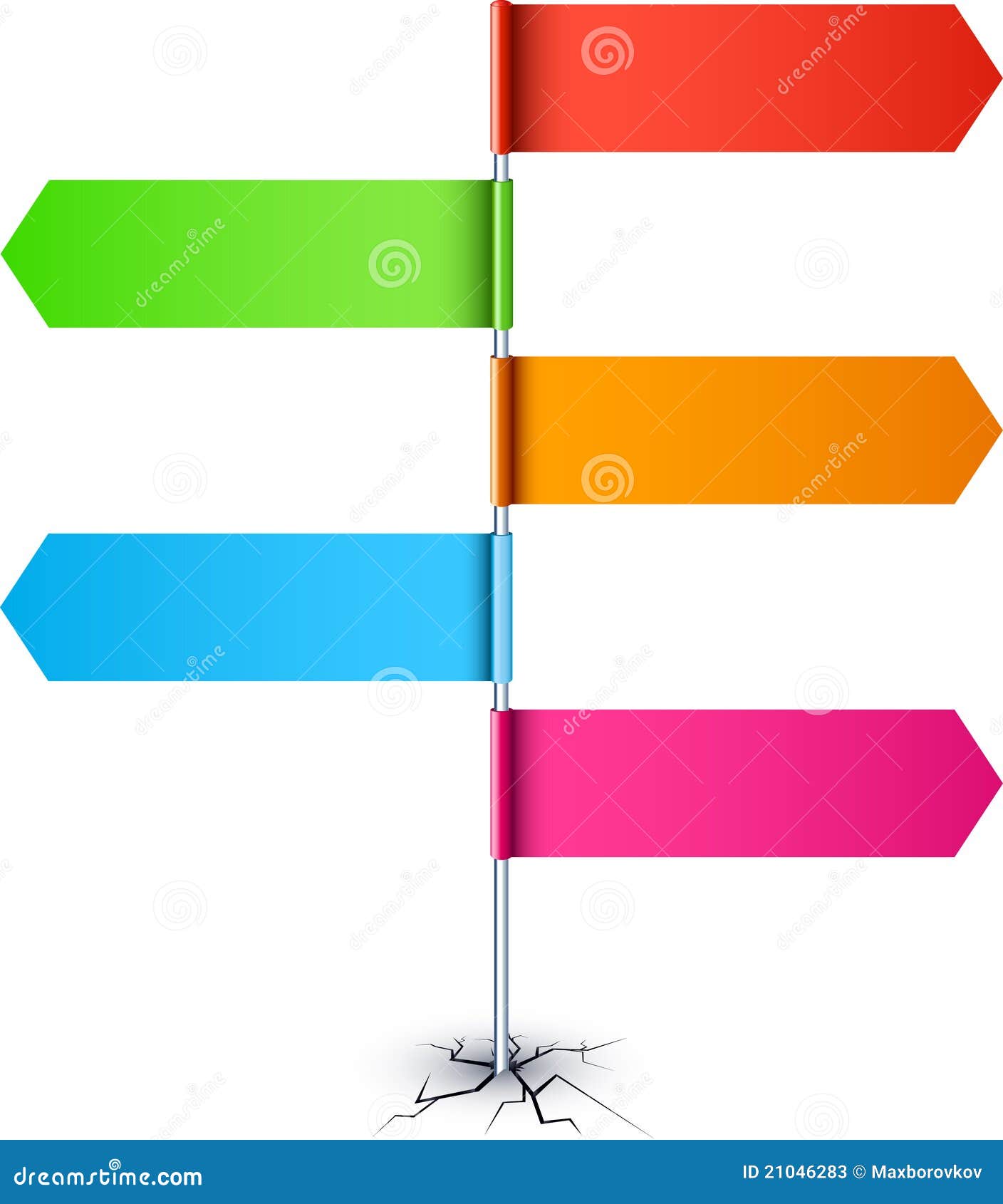 Empty direction sign. stock vector. Illustration of indicate - 21046283