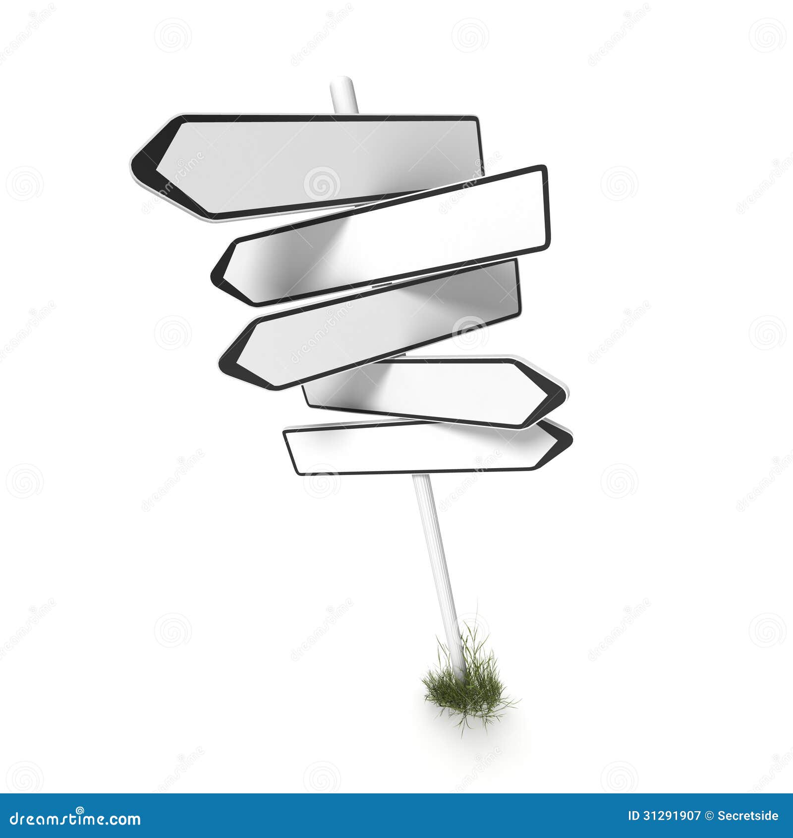 Empty direction sign stock illustration. Illustration of direction ...